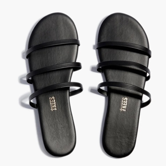 TKEES | Shoes | Tkees Emma Sable Size 6 Black Three Strap Comfortable ...
